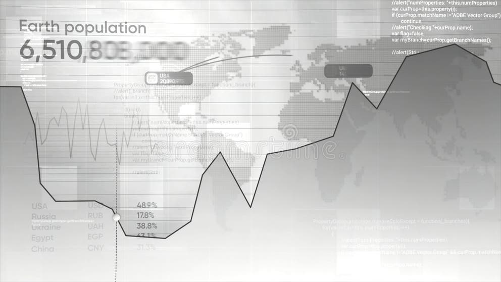 Abstract Overpopulation Graphics Growth. Motion. Concept of Social ...