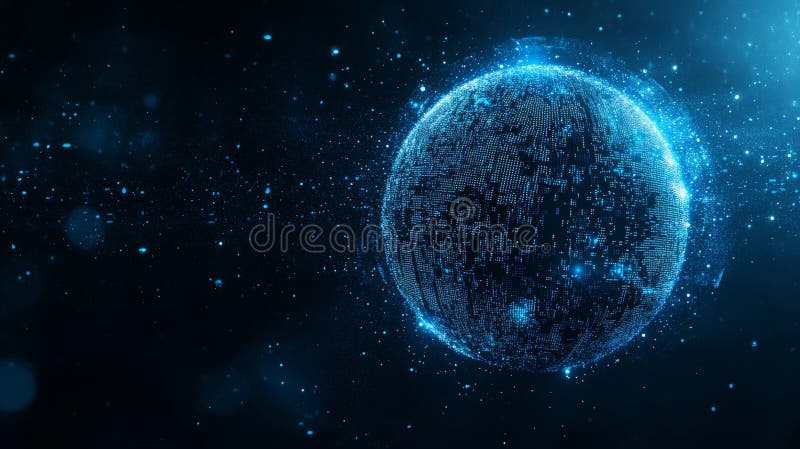 Abstract Overview of Digital Data Background and Various Technological ...