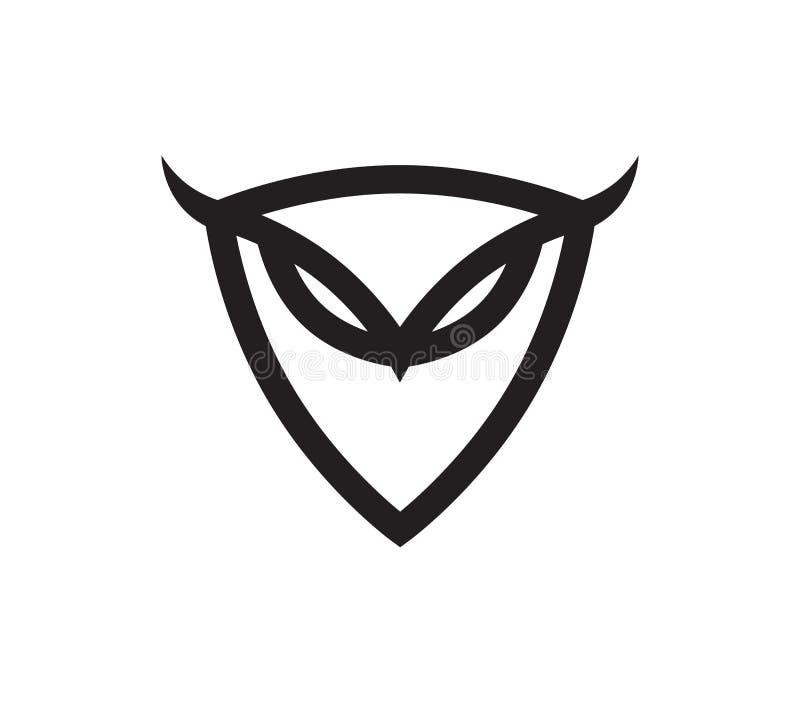 Abstract Owl Emblem. Isolated Vector Illustration Stock Vector ...
