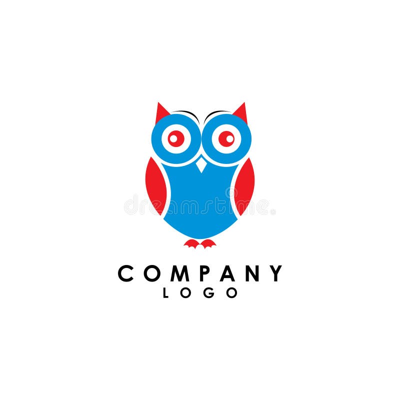 Abstract Owl Logo Design Vector Stock Vector - Illustration of ...