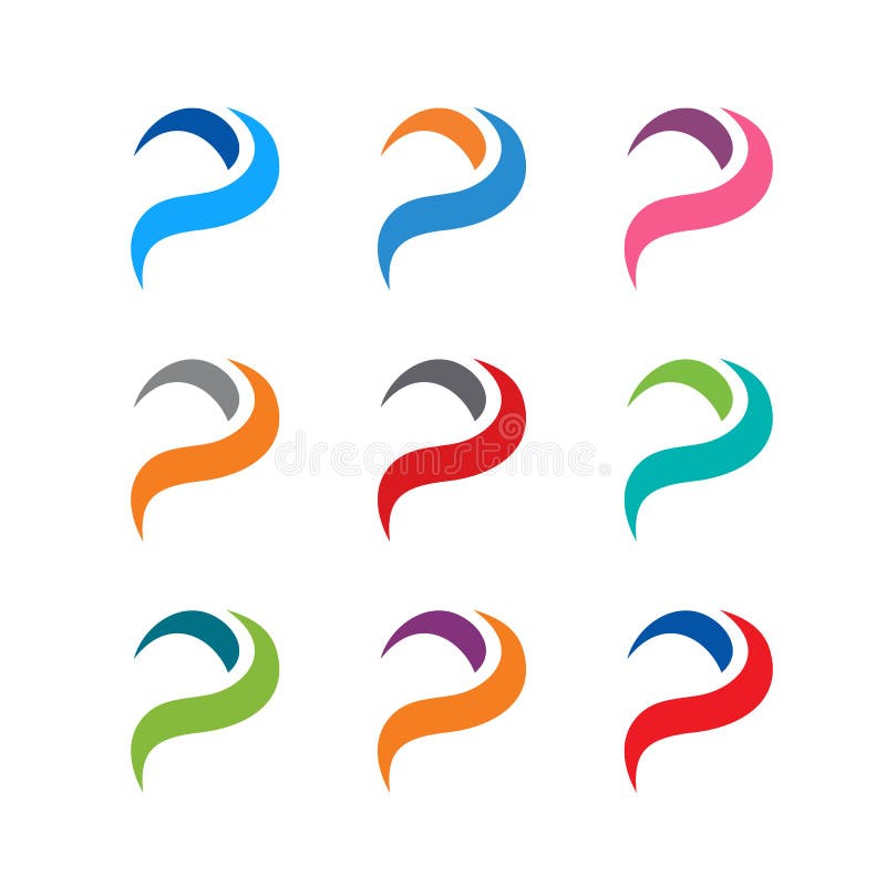 Abstract P Letter Logo Template, Vector Illustration Design Stock ...