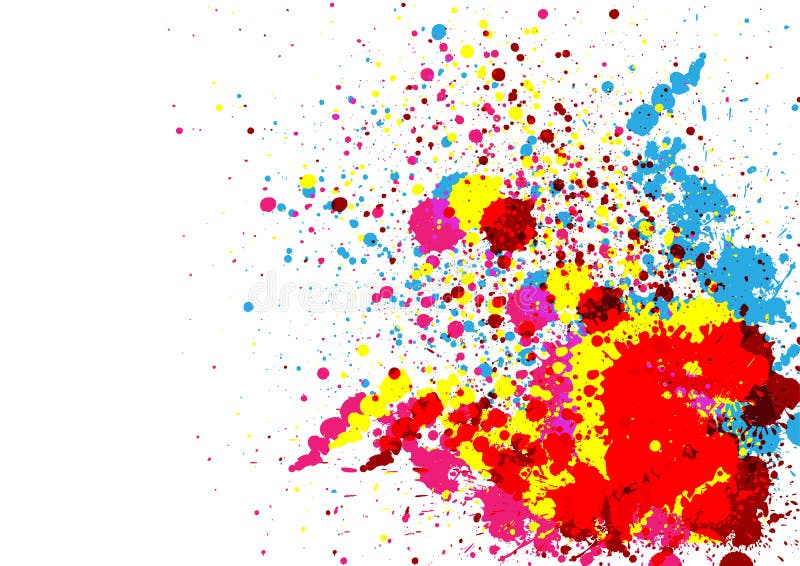 Water Paint - Splatter stock illustration. Illustration of drawn - 5210863