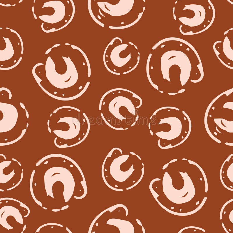 Abstract Paint Dab Circle Vector Seamless Pattern Background. Textured ...