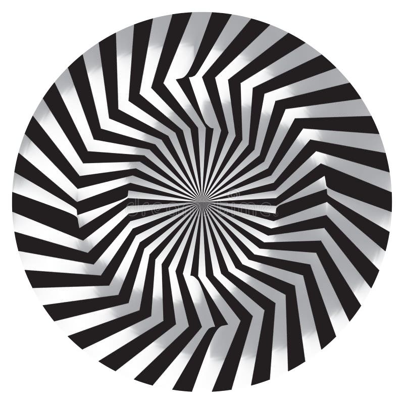 Abstract Paint Design Elrment with Radial Stripes Stock Vector ...