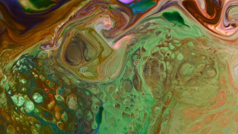 Abstract Paint Ink Spread Like Explosion on Milky Surface Stock Video ...