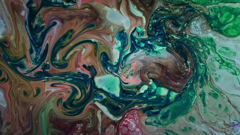 Abstract Paint Ink Spread Like Explosion on Milky Surface Stock Video ...