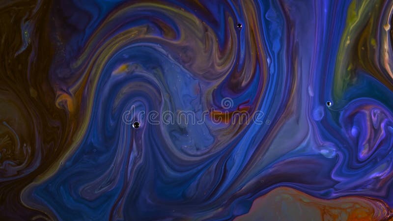 Abstract Paint Ink Spread Like Explosion on Milky Surface Stock Footage ...