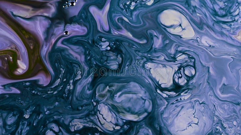 Abstract Paint Ink Spread Like Explosion on Milky Surface Stock Video ...