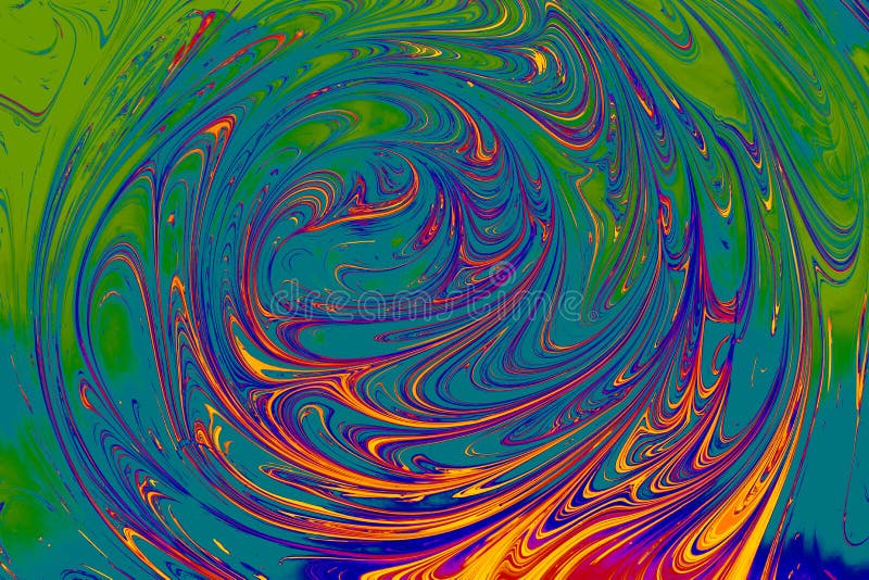 Abstract Paint Patterns on Colorful Background Stock Illustration ...