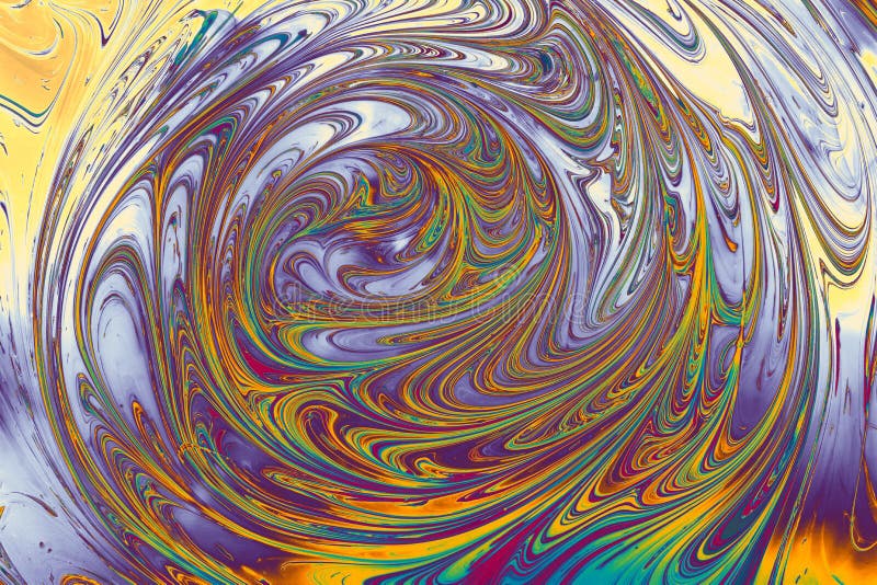 Abstract Paint Patterns on Colorful Background Stock Illustration ...