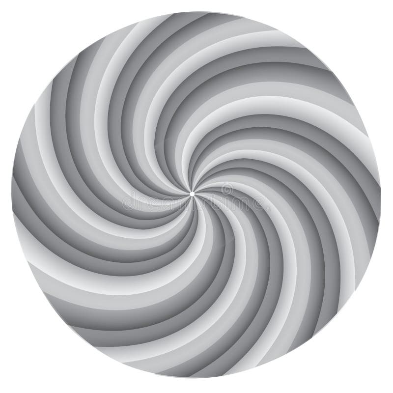 Abstract Paint Spiral Design Elrment with Stripes Stock Vector ...