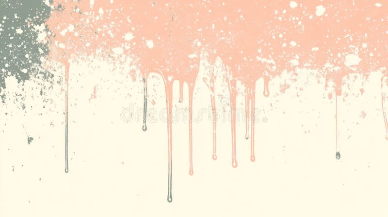 Abstract Paint Splatter with Drips in Soft Pastel Colors Stock ...