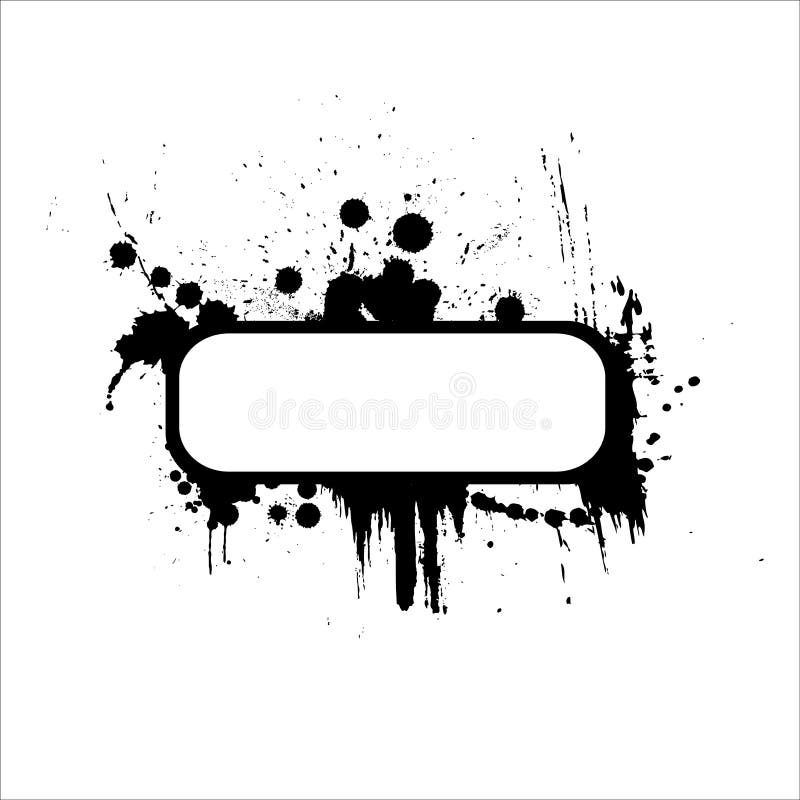 Abstract Paint Splatter Frame Stock Vector - Illustration of dark ...