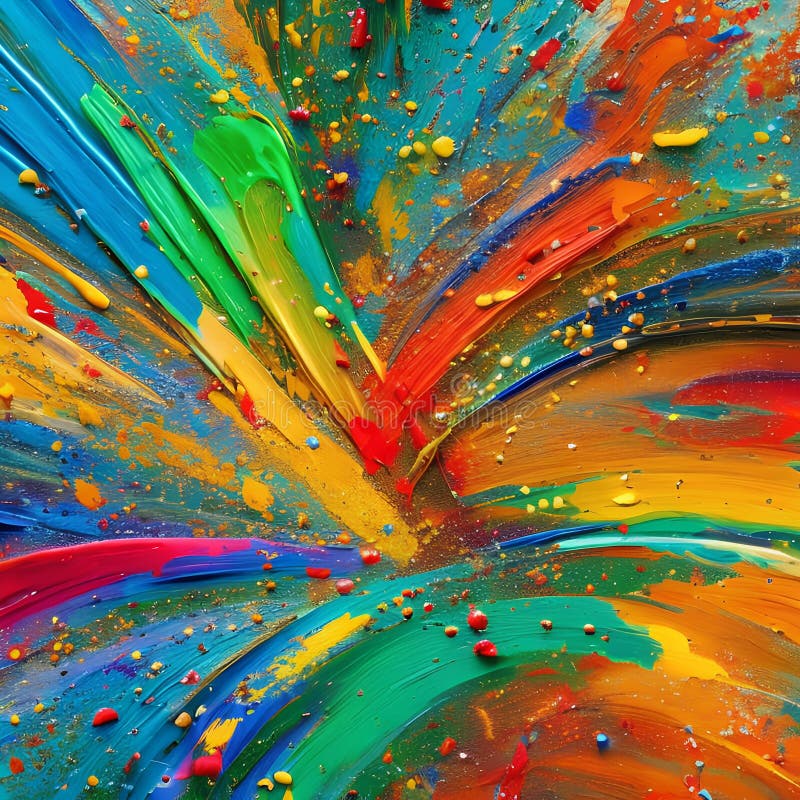 1126 Abstract Paint Splatters: a Vibrant and Expressive Background ...