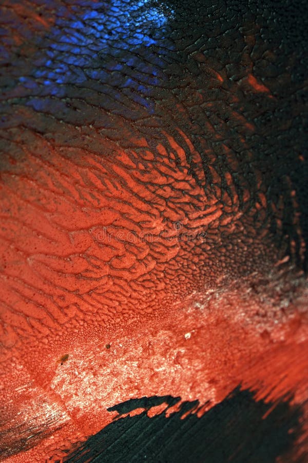 Abstract Paint Streaks and Marks on Black Background Stock Image ...