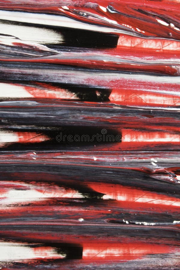 Abstract Paint Streaks and Marks on Black Background Stock Photo ...