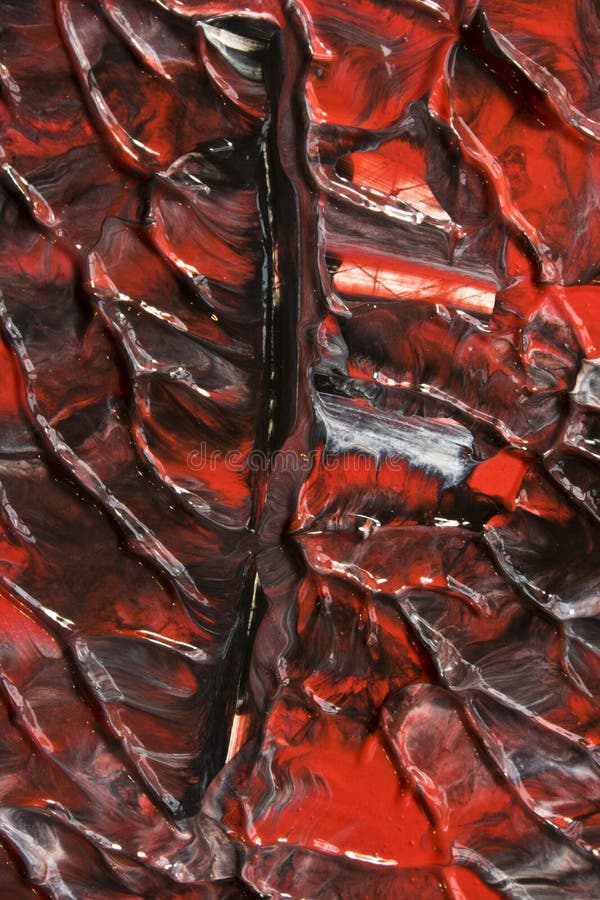 Abstract Paint Streaks and Marks on Black Background Stock Image ...