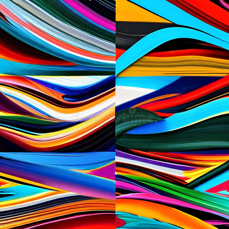 1633 Abstract Paint Strokes: an Artistic and Modern Background ...