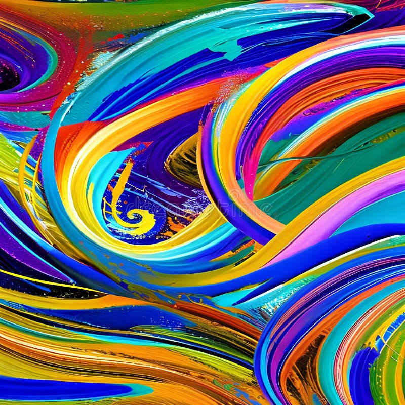 497 Abstract Paint Swirls: an Artistic and Expressive Background ...