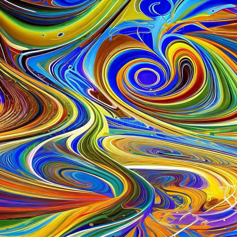 1222 Abstract Paint Swirls: a Creative and Expressive Background ...