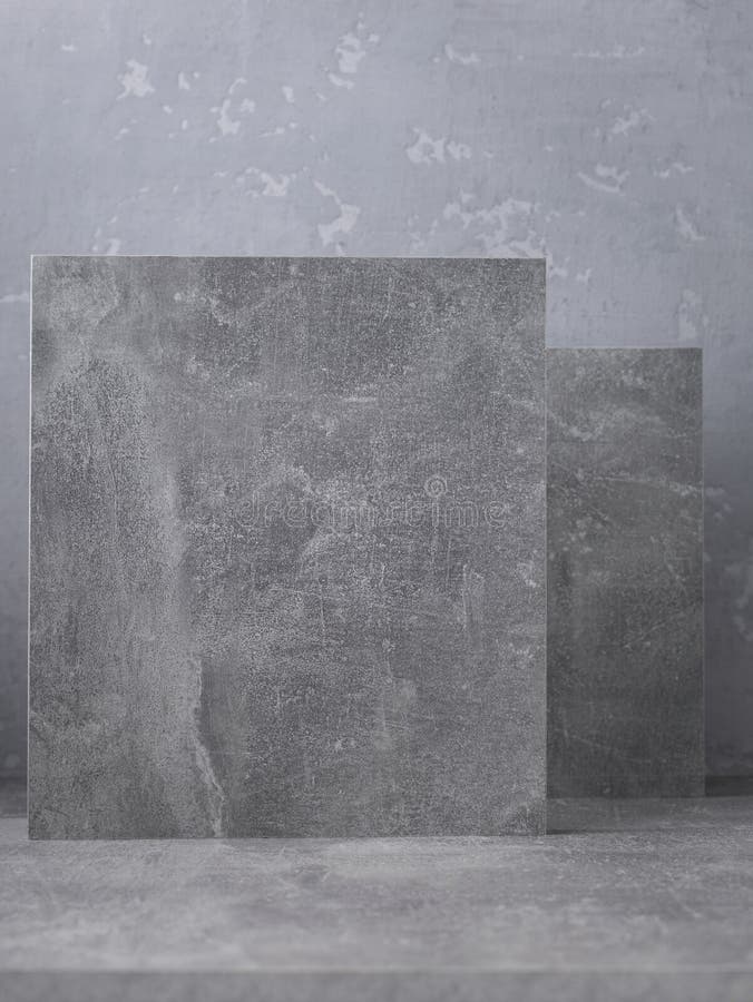 Abstract Painted Background Texture at Grey Table Top. Front View of ...