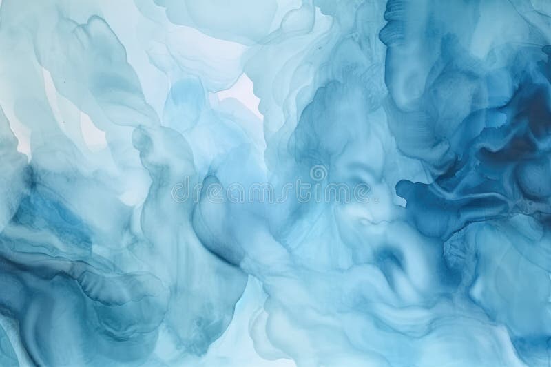 Abstract Painted Blue Color Watercolor Background.generative Ai Stock ...