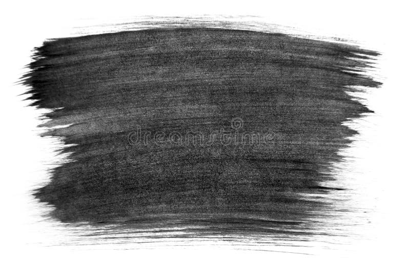 Abstract Painted Brush Texture on Paper. Abstract Black Shapeless Spots ...
