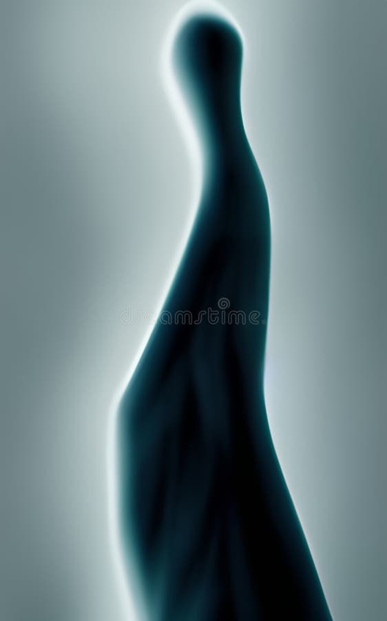 Ghost Figure - Abstract Digital Art Stock Illustration - Illustration ...