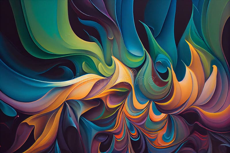Abstract Painting Background, Ai Generation Stock Illustration ...