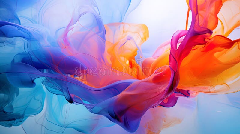 Abstract Painting with Bright Colors and Dynamic Forms Stock ...