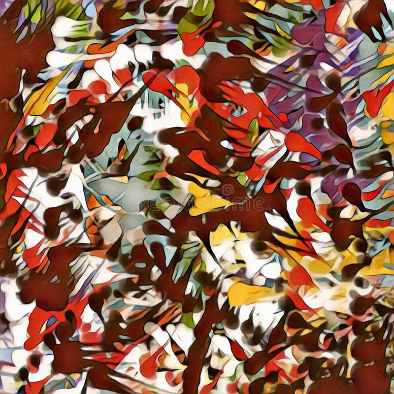 Abstract Painting. Brush Strokes Stock Illustration - Illustration of ...