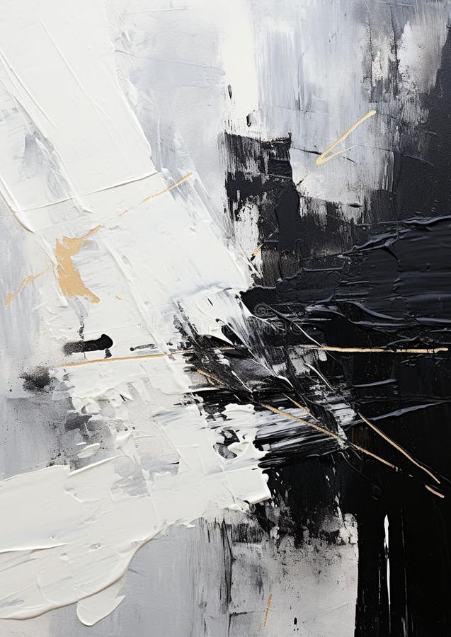 An Abstract Painting on Canvas with Various Layers of Paint and Dark ...
