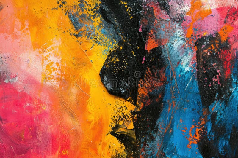 Abstract Painting Dark. Generate Ai Stock Illustration - Illustration ...