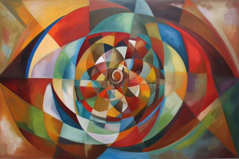 Abstract Painting, with Deliberate Use of Symmetry and Rotational ...