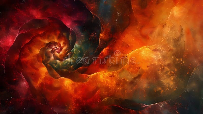 An Abstract Painting Depicting the Swirls and Patterns of Entangled ...