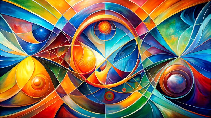 Geometric Abstraction: Exploring the Harmony of Lines and Curves in ...