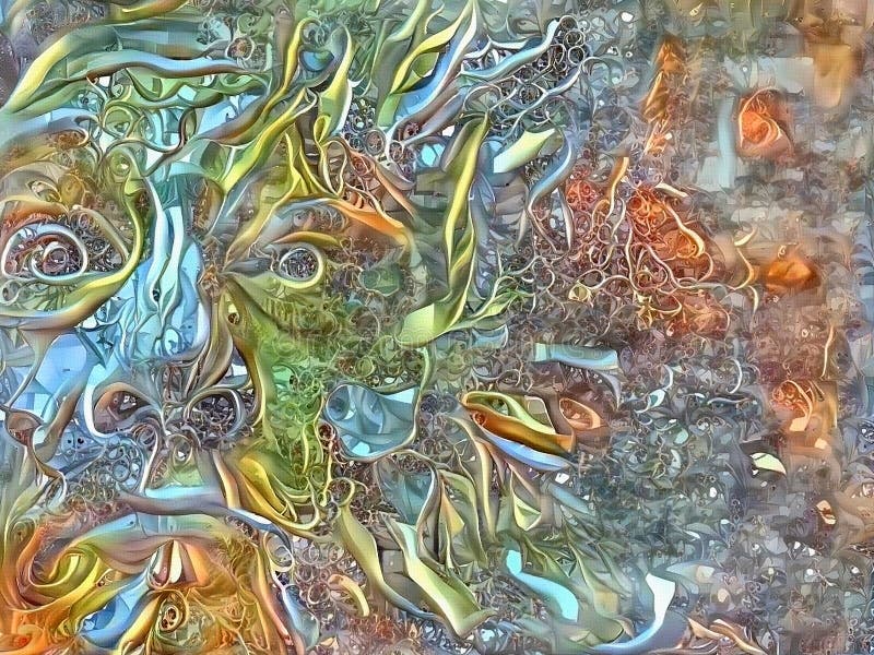 The Face of Nature stock illustration. Illustration of ethnic - 143153563