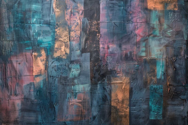 Vibrant Abstract Painting with Multitude of Colors. Generative AI Stock ...