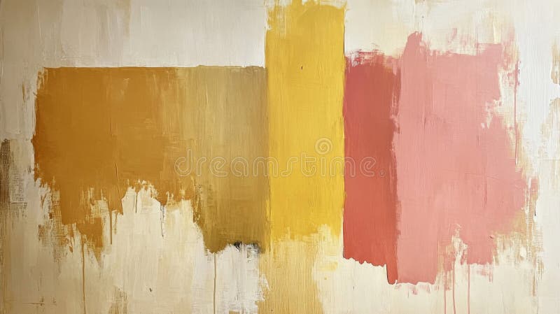 Abstract Painting Featuring Earthy Tones and Bold Brushstrokes Stock ...
