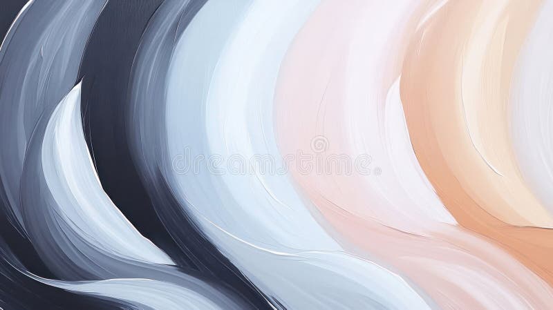 Abstract Painting with Flowing Pastel Colors Creating a Soothing Visual ...