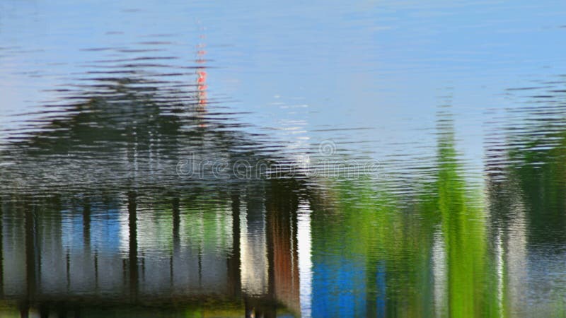 The Holiday Home and Garden Reflected in the Lake Stock Image - Image ...