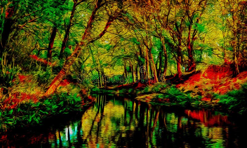 An Abstract Painting Inspired by the Master Impressionist Painters ...