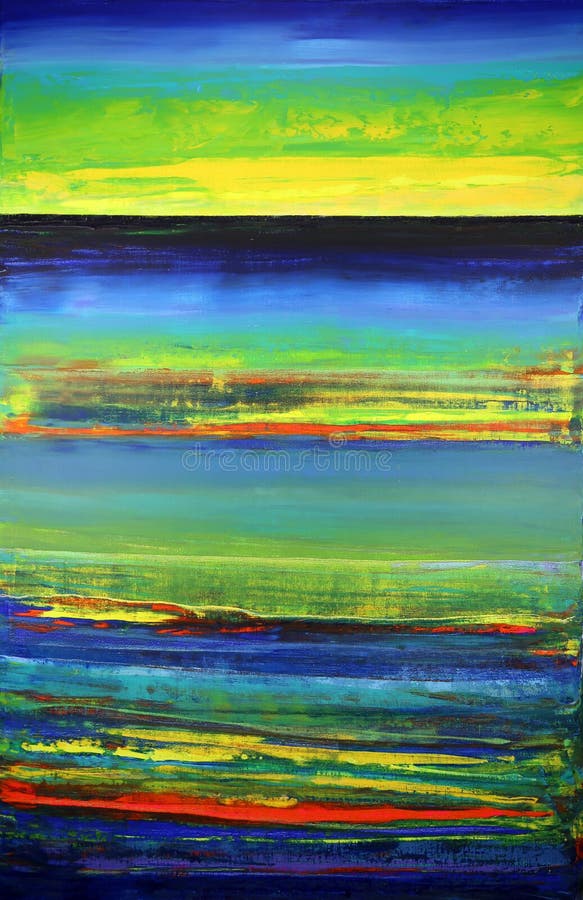 Abstract Painting about Layers of the Worlds Stock Photo - Image of ...