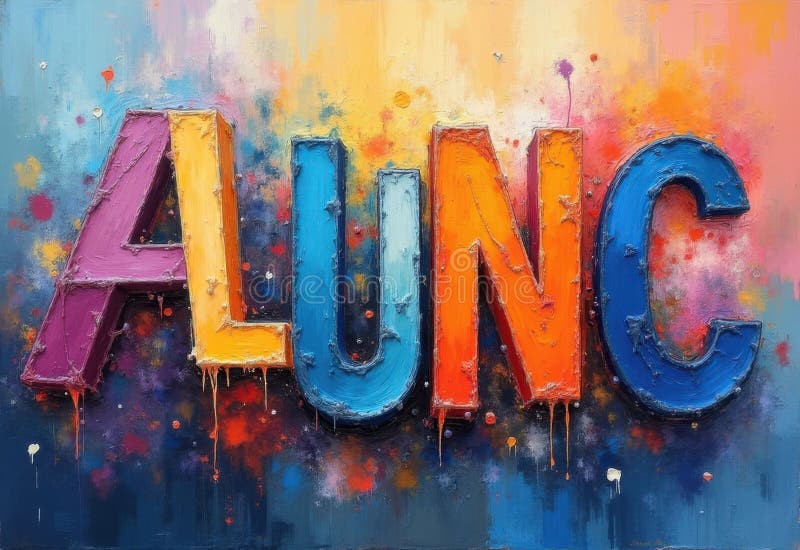 Abstract Painting of Letters Stock Illustration - Illustration of ...