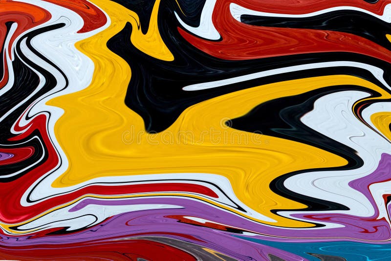 Abstract Painting-Liquid Design Stock Illustration - Illustration of ...