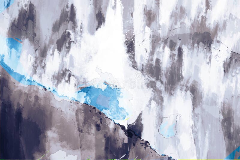 Mountains Digital Artwork Minimal Adventure Printable Cool Tone Valley ...