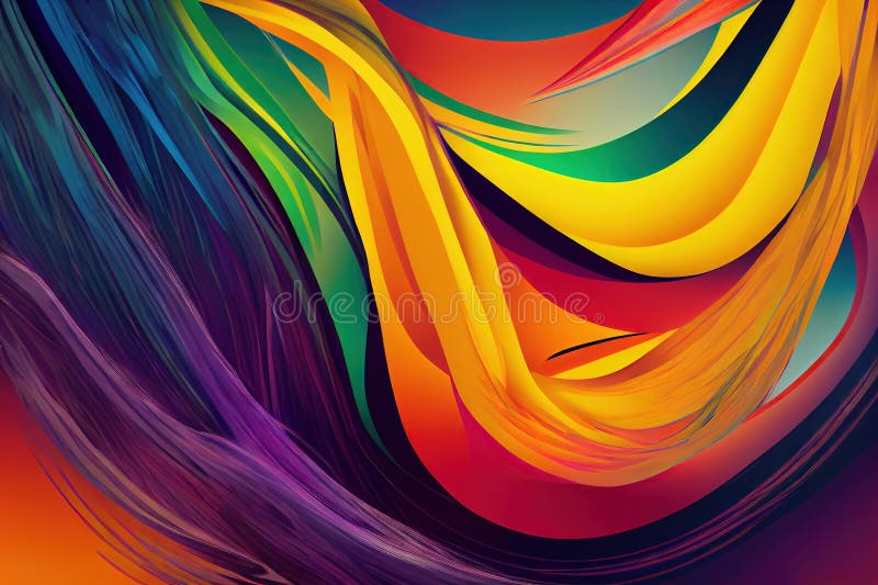 Abstract Painting Multicolor Texture Background. Stock Illustration ...