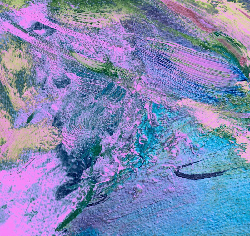 Abstract Painting by Oil on Canvas, Illustration, Background Stock ...