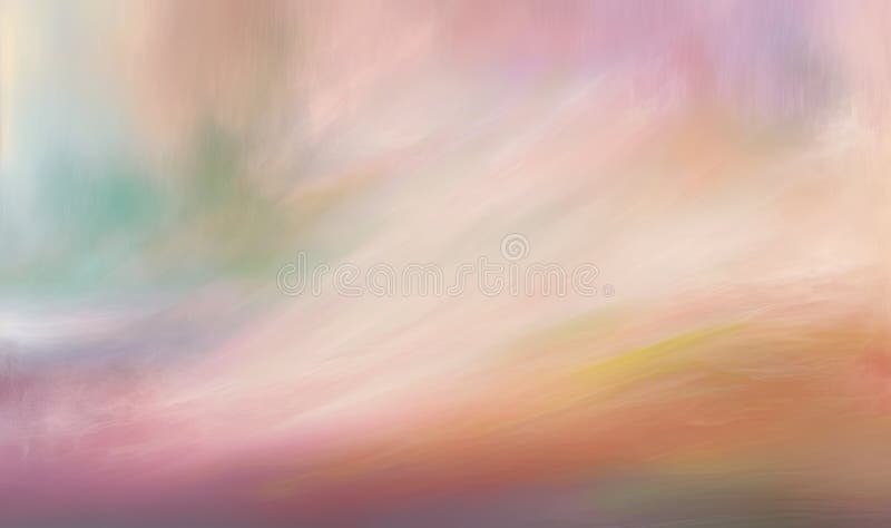 An Abstract Painting with a Pastel Effect in the Middle of the Image ...