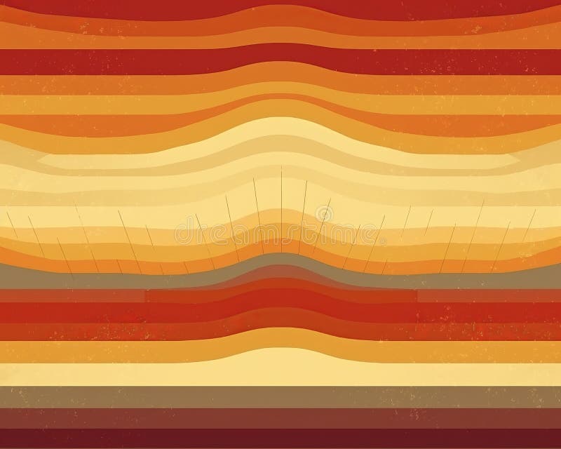 An Abstract Painting of a Red Orange and Yellow Striped Background ...